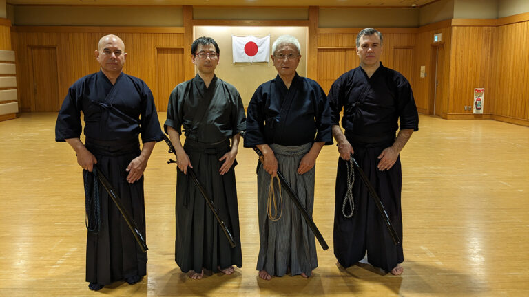 Training at Ryushin Shouchi Ryu Headquarters with Yahagi Kunikazu Soke ...